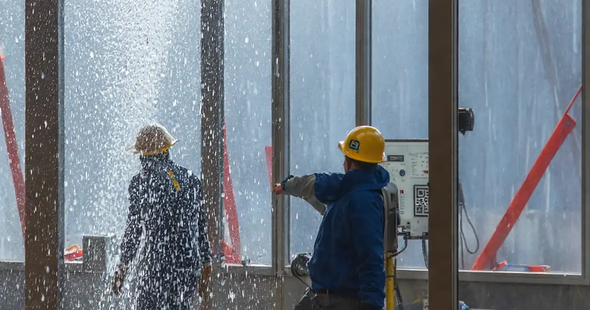 Test Façade Drainage Performance at Sills, Channels, Weeps