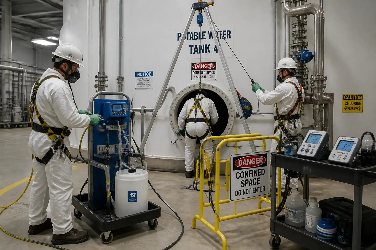 Method Statement: Cleaning & Chlorination of Potable Water Tanks and ...